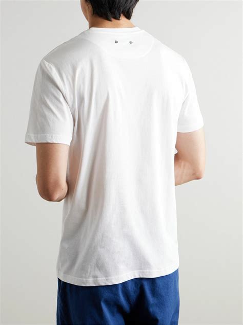 Vilebrequin Titan Slim Fit Logo Embroidered Cotton Jersey T Shirt