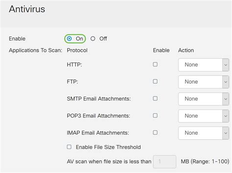 Configuring Antivirus On The Rv34x Series Router Cisco
