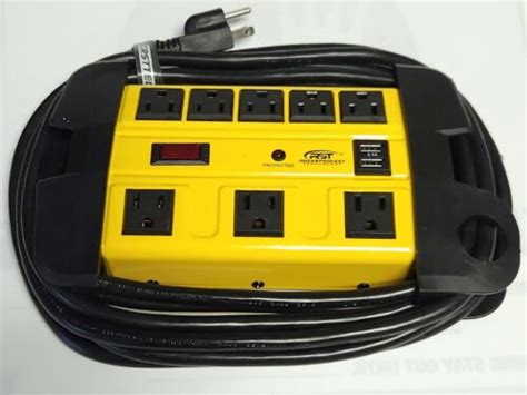 Rst Lts 8ts 2u Rocket Socket Technology 8 Ac Outlets 2 Usb Outlets 3 1 Amp Ebay