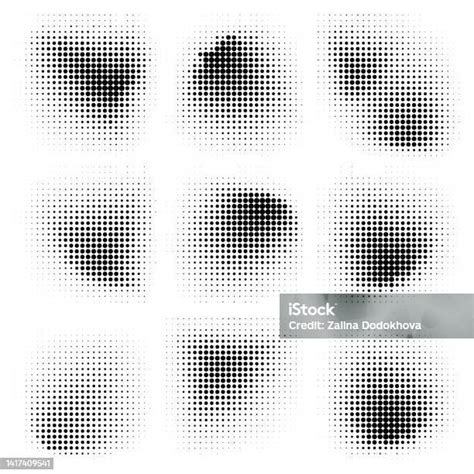 Halftone Dots Pattern Halftone Dot Circle Frame Vector Round Dotted Pattern Geometric Background