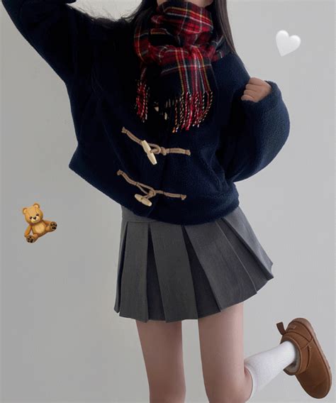 왕귀여움🧸포근포근 이중 덤블 더플 양털 떡볶이 뽀글이 하이넥 숏코트 퍼 누빔 패딩 자켓 에이블리