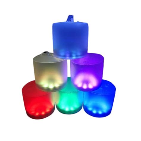 Campinglys Lyst Oppusteligt Sollys Til Telt Udendørs Solcellelys