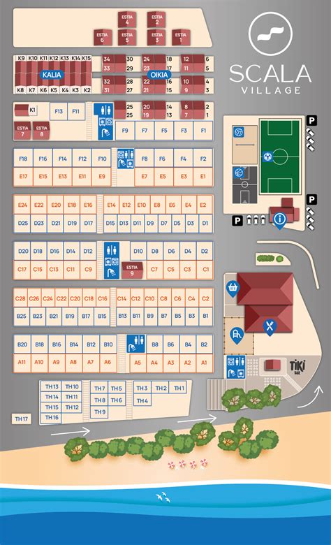 Camping Map Explore Scala Village Camping Layout