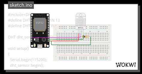 Dhtsensor Wokwi Esp32 Stm32 Arduino Simulator