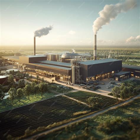 A Visual Of A Largescale Biomass Facility Converting Organic Materials