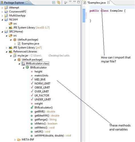 Java How Do I Reference Classes And Methods In Jar File Inside