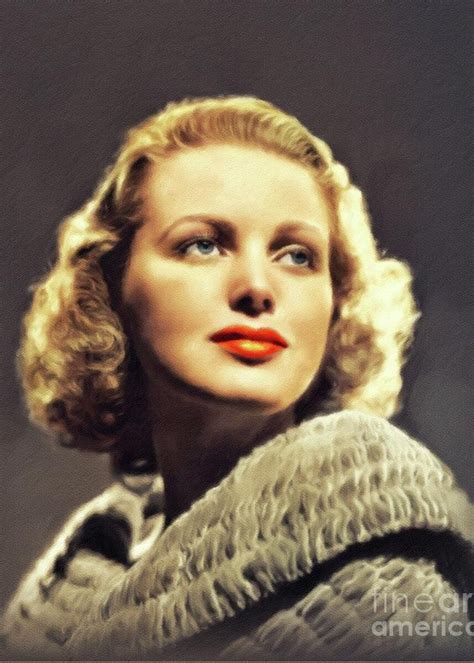 June Lang Vintage Actress 4 Greeting Card By Esoterica Art Agency