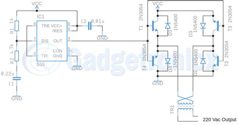 Square Wave Inverter Circuit