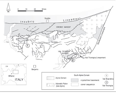 Simplified Geological Sketch Map Of The Central Sector Of South Download Scientific Diagram