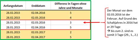 Excel Datum Differenz Mit Der Funktion Datedif Berechnen
