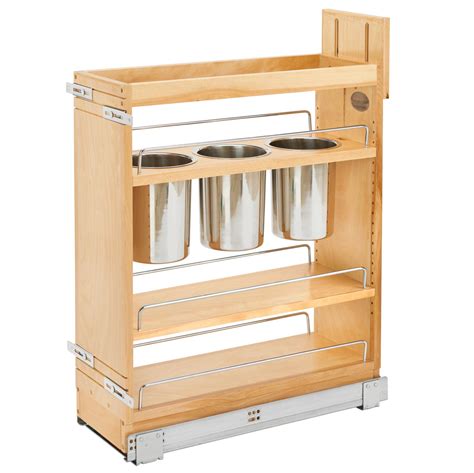 Rev A Shelf 448UT BCSC 8C 8 3 4 222mm Base Cabinet Utensil Organizer With Soft Close