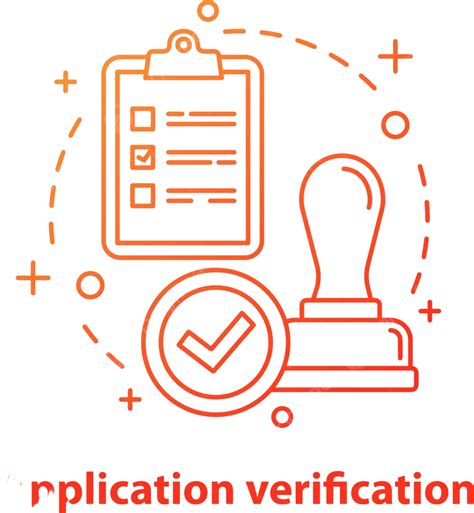 Application Verification Concept Icon Notion Idea Line Vector Notion