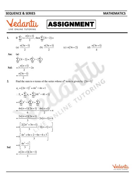 sequenceandseries 6 sol pdf mathematics mathematical analysis