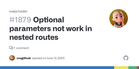 optional parameters not work in nested routes · issue 1879 · vuejs