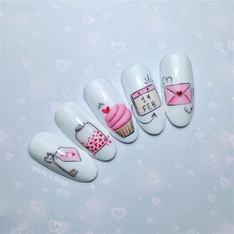 Идеи маникюра ко Дню Святого Валентина Дню Влюбленных 💖 Nail Designs Valentines Valentine
