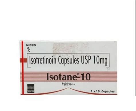 Isotretinoin Isotane 10 For Clinical Packaging Size 1x10 At Rs 300 Stripe In Nagpur