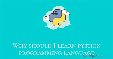 Why Should I Learn Python Programming Language