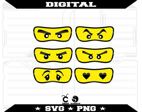 Ninja Eyes Mask Svg File Etsy Australia