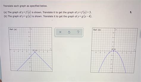 Solved Translate Each Graph As Specified Below A The Chegg