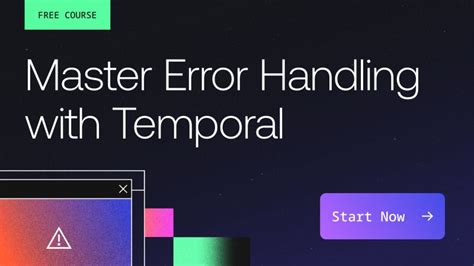 Crafting An Error Handling Strategy Learn Temporal Temporal Technologies
