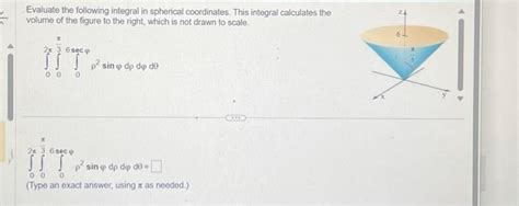 Solved Evaluate The Following Integral In Spherical Chegg