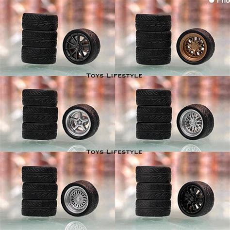 jual [bagus] ban karet velg hotwheels diecast dapat axle as selongsong