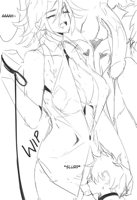 Rule 34 1boy 1futa Absurdres Balls Big Breasts Big Penis Bottomless Breasts Clothed Clothing