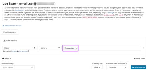 Managing The Spam Quarantine