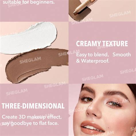 کانتور و هایلایتر بینی دو سر شیگلم Sheglam مدل Fine Line 2 In 1 رنگ