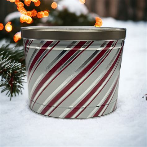 Popcorn Tin Candy Stripes 2 Gallon Popcorn Friday