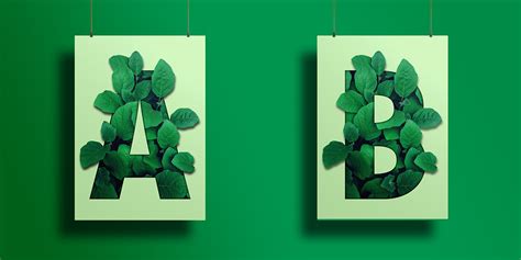 Realistic Leaf Text Effect Free PSD Behance