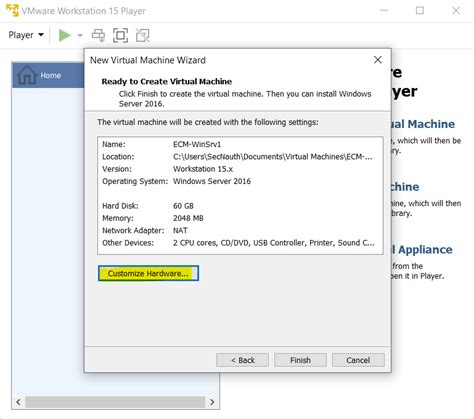 Create Windows Server Virtual Machine In Vmware Player Expert Network
