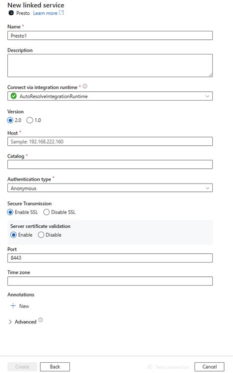 Copy Data From Presto Azure Data Factory And Azure Synapse Microsoft Learn