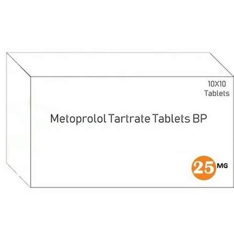 Metoprolol Tartrate Tablets Prescription At Best Price In Bhagwanpur Id 26343761355
