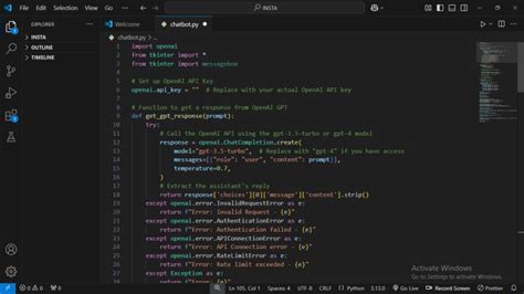 Nitin Singh On Linkedin Ai Openai Chatbot Python Tkinter Gpt3