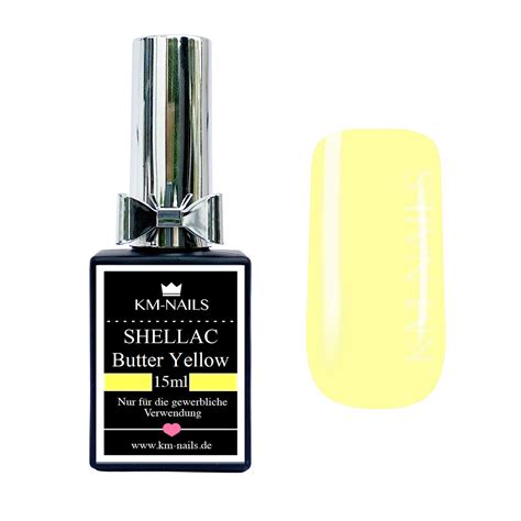 Km Nails Shellac Butter Yellow Hema Und Tpo Frei 15ml Sw11201