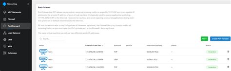 port forward documentation scdc