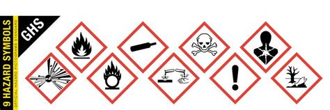Full Set Of 78 Isolated Hazardous Symbols Vector Image