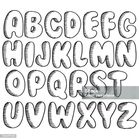 요소 디자인 벡터입니다 손으로 그린 낙서 글꼴 스케치 알파벳 의 집합입니다 잡지 인쇄 웹 포스터 손으로 그린 타이포그래피 등에 대한 벡터 일러스트레이션 검은색에 대한 스톡