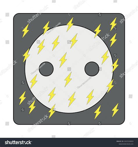 Short Circuit Faulty Socket Wiring Problem Stock Vector Royalty Free
