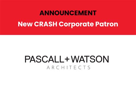 Crash Welcomes New Corporate Patron Pascal And Watson Crash
