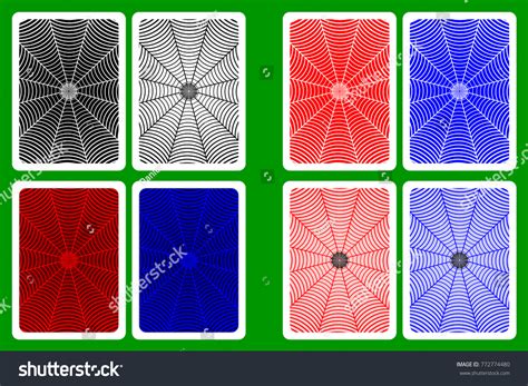 Playing Card Back Designs Cobweb Pattern Stock Vector Royalty Free 772774480 Shutterstock