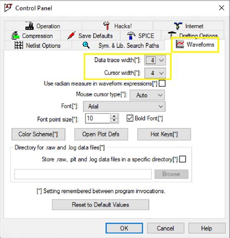 Changing Data Trace Width And Cursor Width Download Scientific Diagram