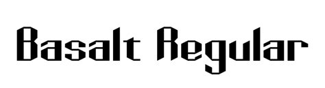 Basalt Regular Font