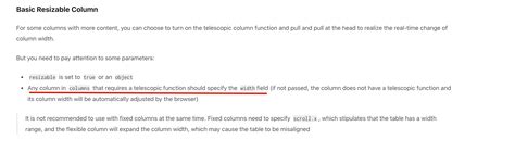 Bug Resizable Table Colums Are Too Sensitive To Drag · Issue 1762 · Douyinfesemi Design · Github