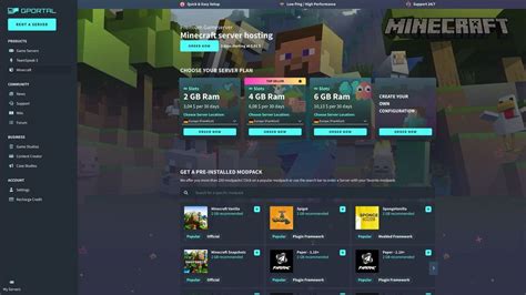 Rent A Gameserver From The Best Provider GPORTAL