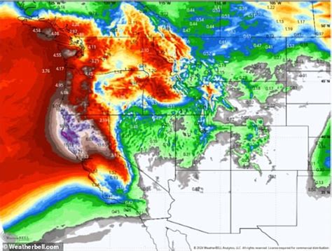 Bomb Cyclone Maps Reveal West Coast States Set To Endure Hurricane