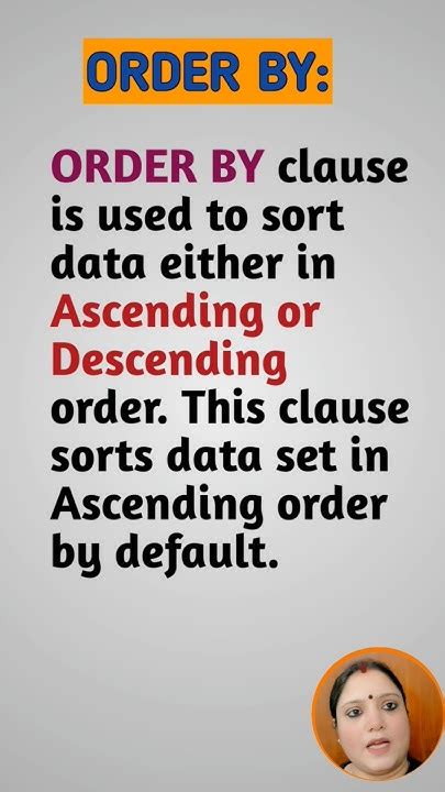 What is the difference between ORDER BY & GROUP BY clause in SQL#ORDERBY & GROUPBY in SQL#sql# ...
