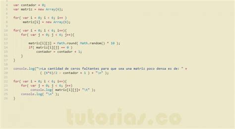Arrays Javascript Matriz Poco Densa