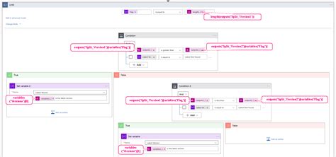 compare two versions in logic apps stack overflow